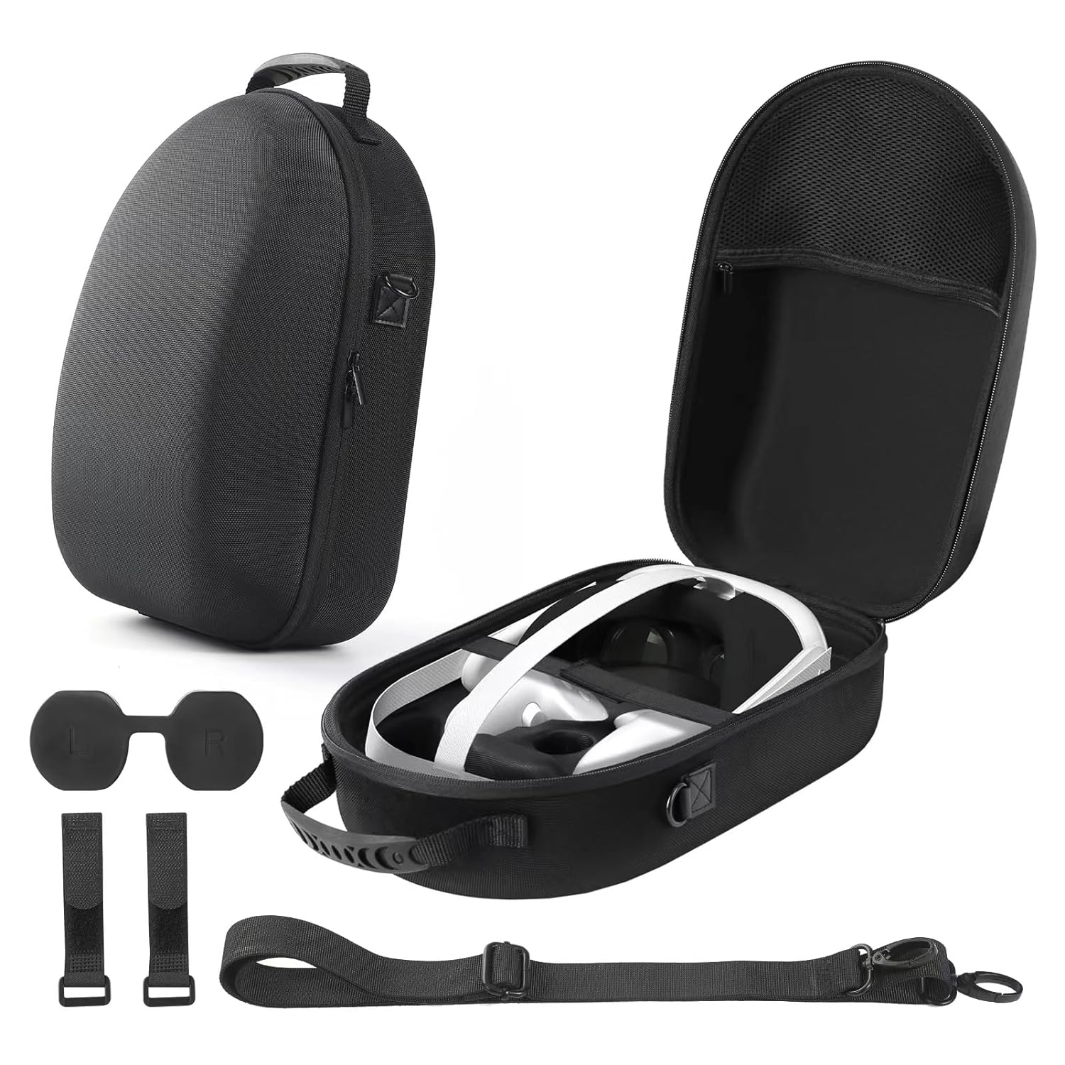 Geanta transport ochelari VR, Compatibil cu Meta/Oculus Quest 3, Negru ...