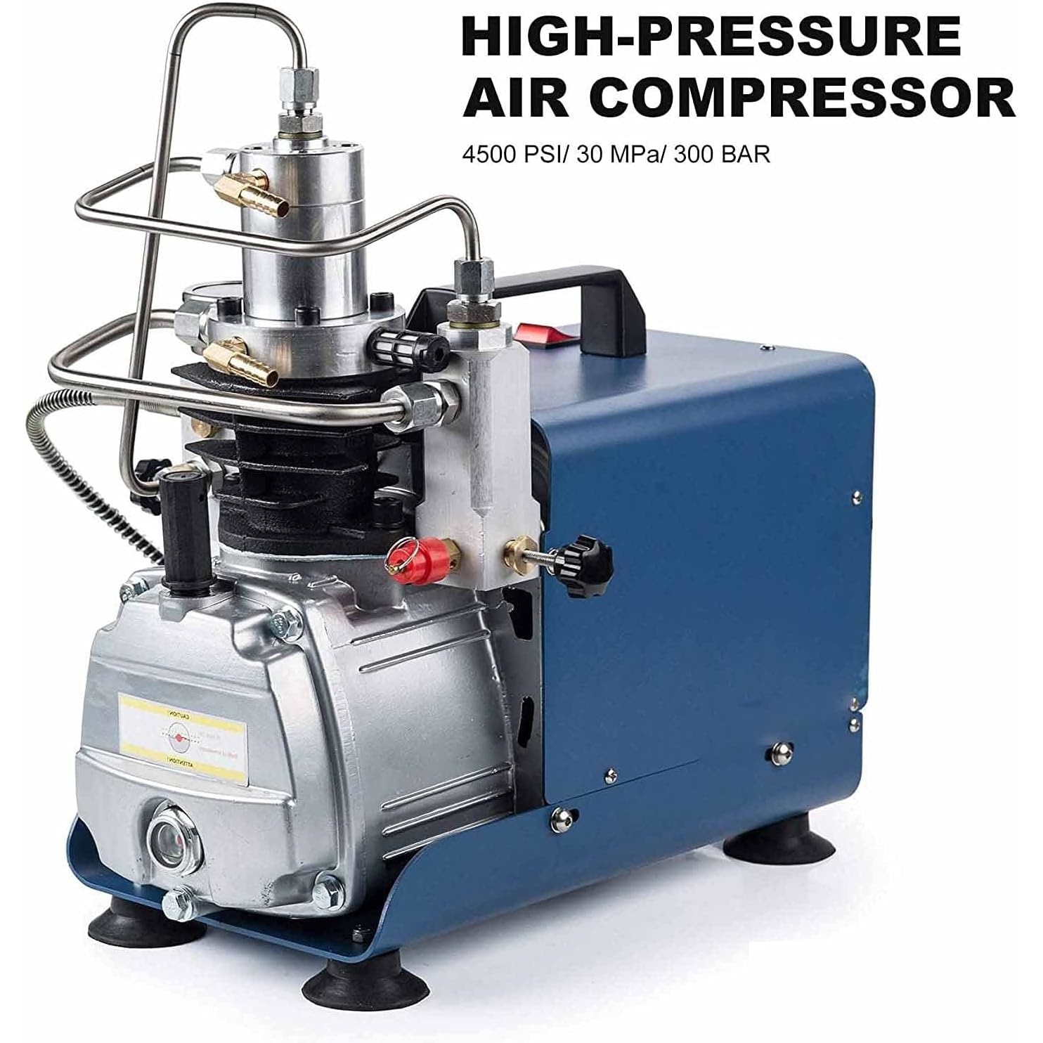 Compresor de aer, 220V, 1800W, 4500Psi, 2800rpm, 50L/min, Albastru ...