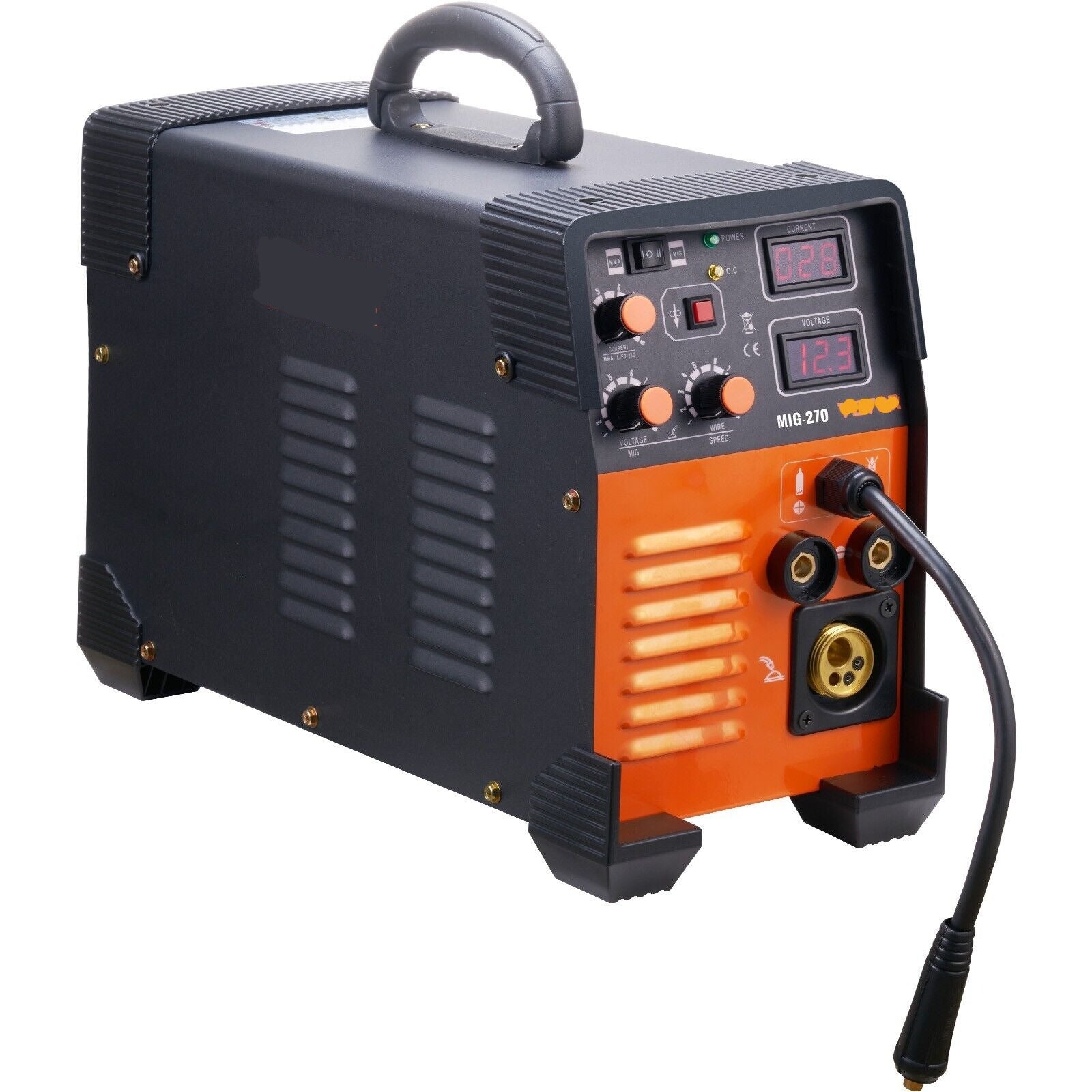 Aparat de sudura, 220V, 3in1, 200A, 5.6KVA, 2-14m/min, negru - eMAG.ro