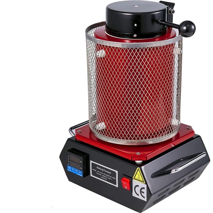 Cuptor de topire, Capacitate 2KG, 220V, 2050W, Aluminiu, Afisaj digital ...