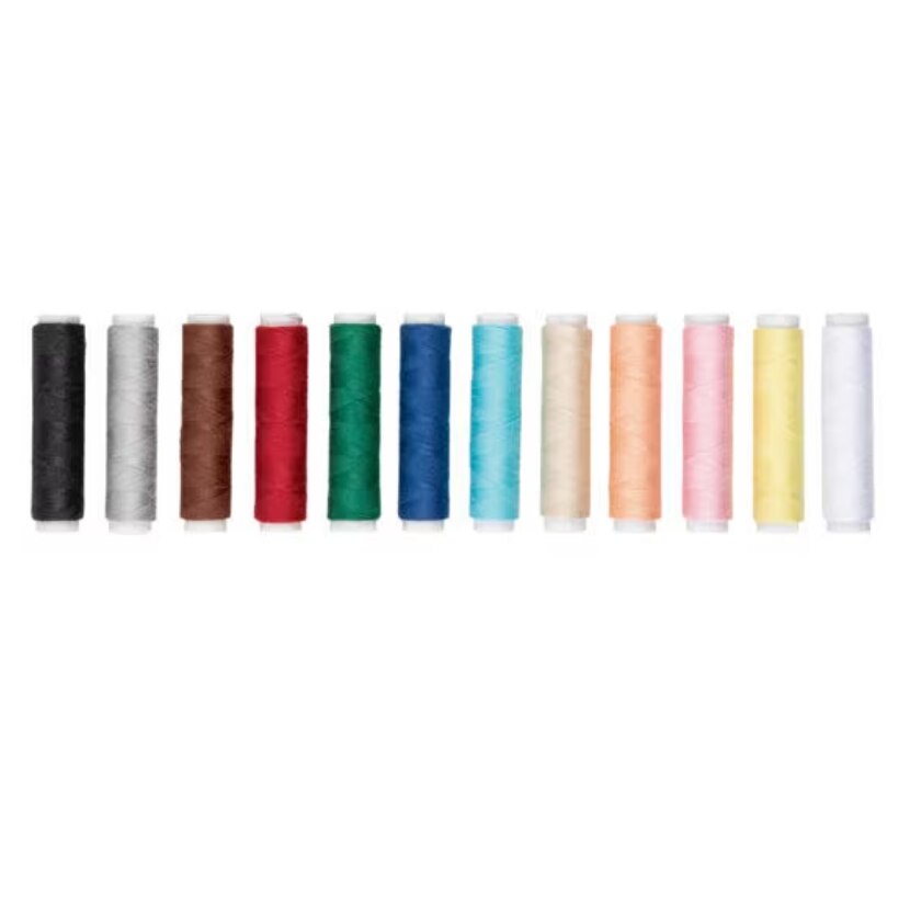 Set 12 papiote cu ata, lungime 50m, multicolor - eMAG.ro
