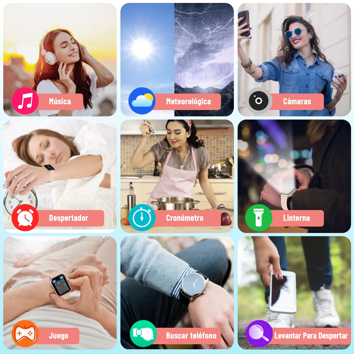 Ceas smartwatch dama, Kenoeestar, apelare Bluetooth, fitness, sport ...