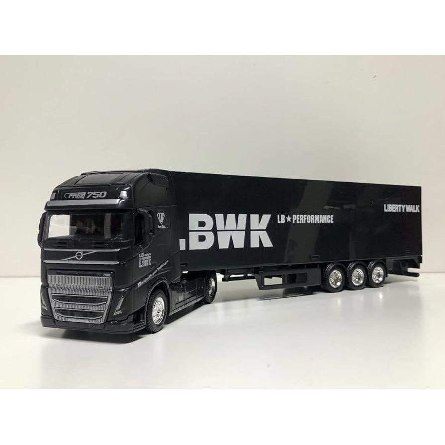 Macheta Tir Volvo FH16 negru LBWK - 1/43 Bburago - eMAG.ro