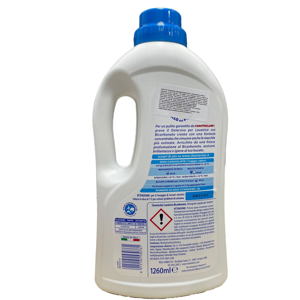 Detergent lichid Chanteclair cu bicarbonat 28 spalari 1.26 l - eMAG.ro