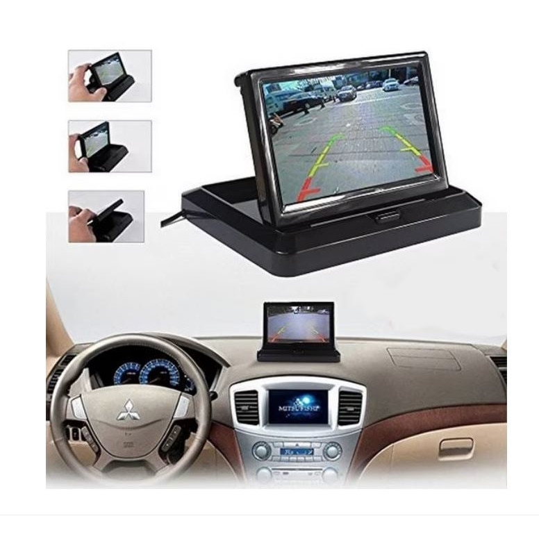 Monitor 4.3 Pliabil Alimentare Mufa Bricheta Auto 12 - 24V Cu Led ...