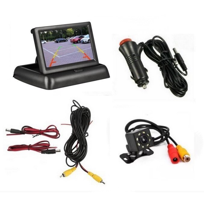 Monitor 4.3 Pliabil Alimentare Mufa Bricheta Auto 12 - 24V Cu Led ...