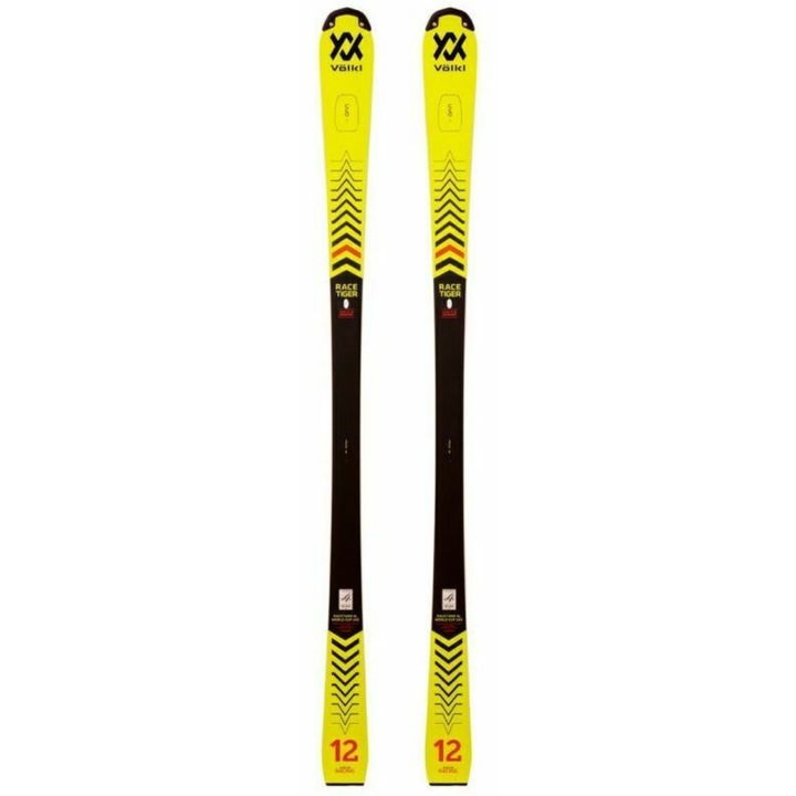 Set Schiuri, Volkl, Racetiger SL World Cup FIS, 155 cm, cu placa si ...