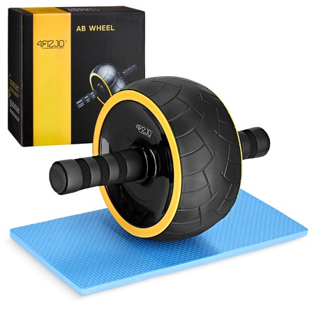 Roata pentru abdomene, AB Roller XL 4FIZJO, cu sistem de retractare ...