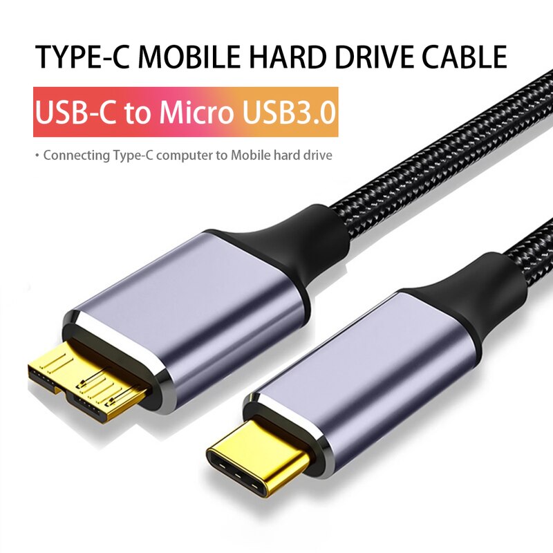 Cablu de hard disk USB C la Micro-B 0.25 metri - eMAG.ro