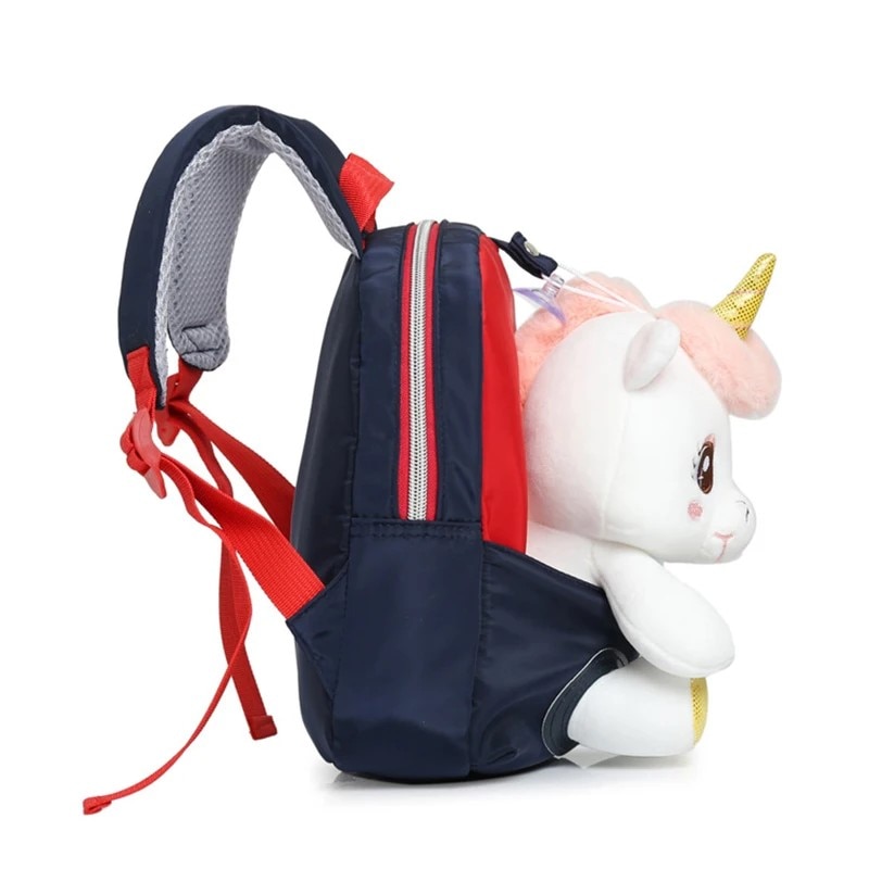 Rucsac Mini Unicorn din Plus, cu Design 3D, Potrivit pentru Copii Mici ...