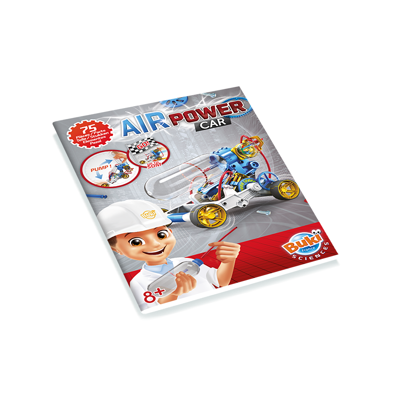 Set STEM Constructie Masinuta propulsata cu Aer Comprimat, Buki France ...