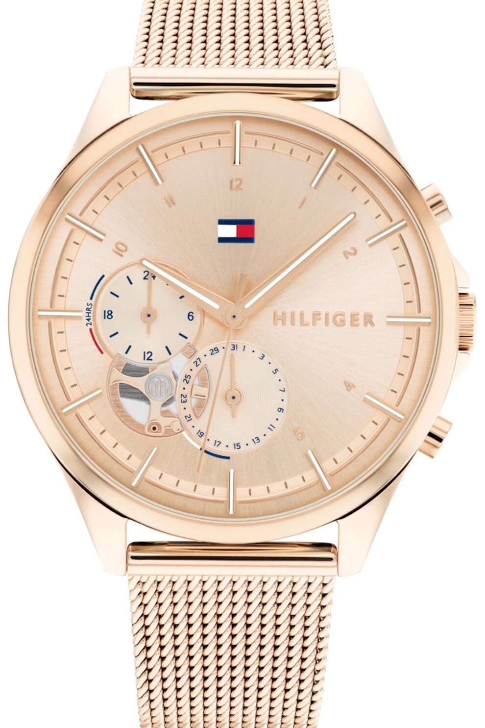 Tommy Hilfiger, Мултифункционален часовник от неръждаема стомана ...