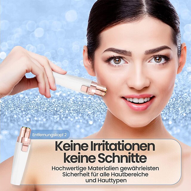 Epilator facial, 2in1, USB, 2 capete, Alb - eMAG.ro