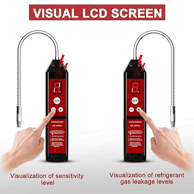 Detector scurgeri de gaz, WJL-6000 Pro, LED, Multicolor - eMAG.ro