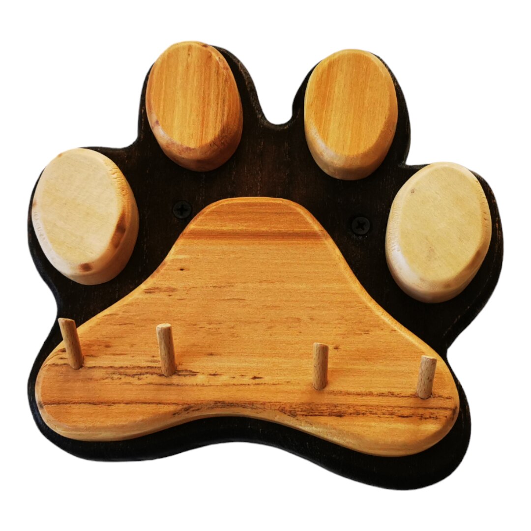 Cuier pentru accesorii animale de companie tip labuta maro - eMAG.ro