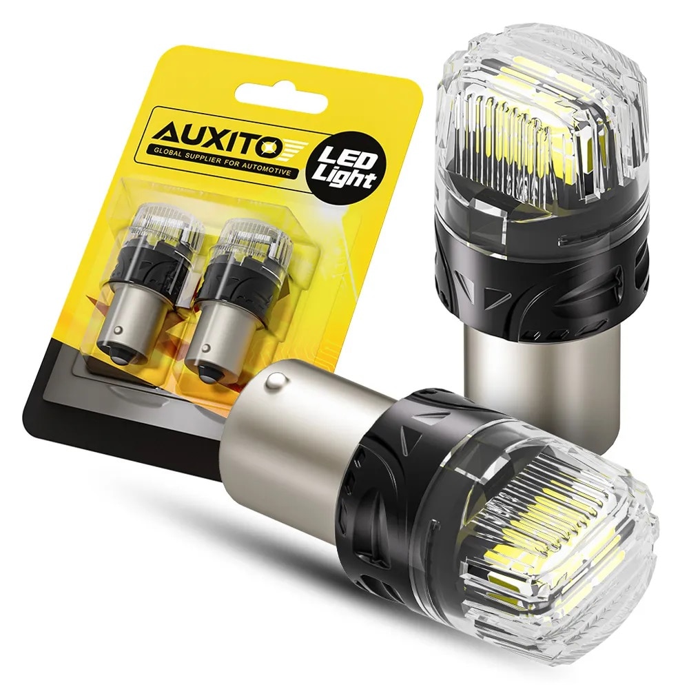 Set 2 becuri LED Auxito® Canbus P21W 1156/BA15S, Canbus, Fara eroare ...