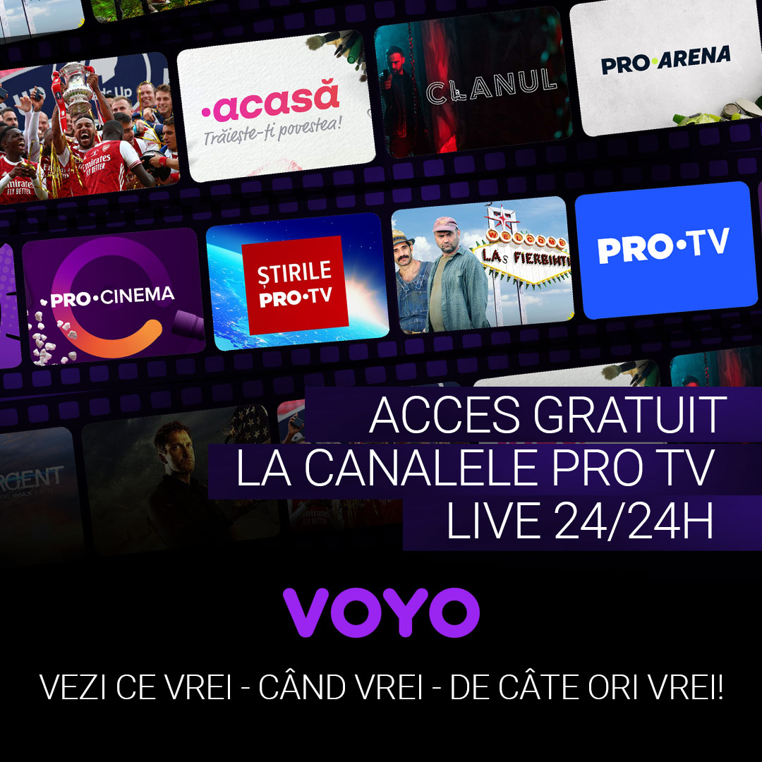 Abonament 12 luni in aplicatia VOYO, voucher valabil pana la data de 31 ...