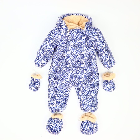 Combinezon MyKidsMag Leopard, Poliester, Albastru - 12-18 luni - eMAG.ro