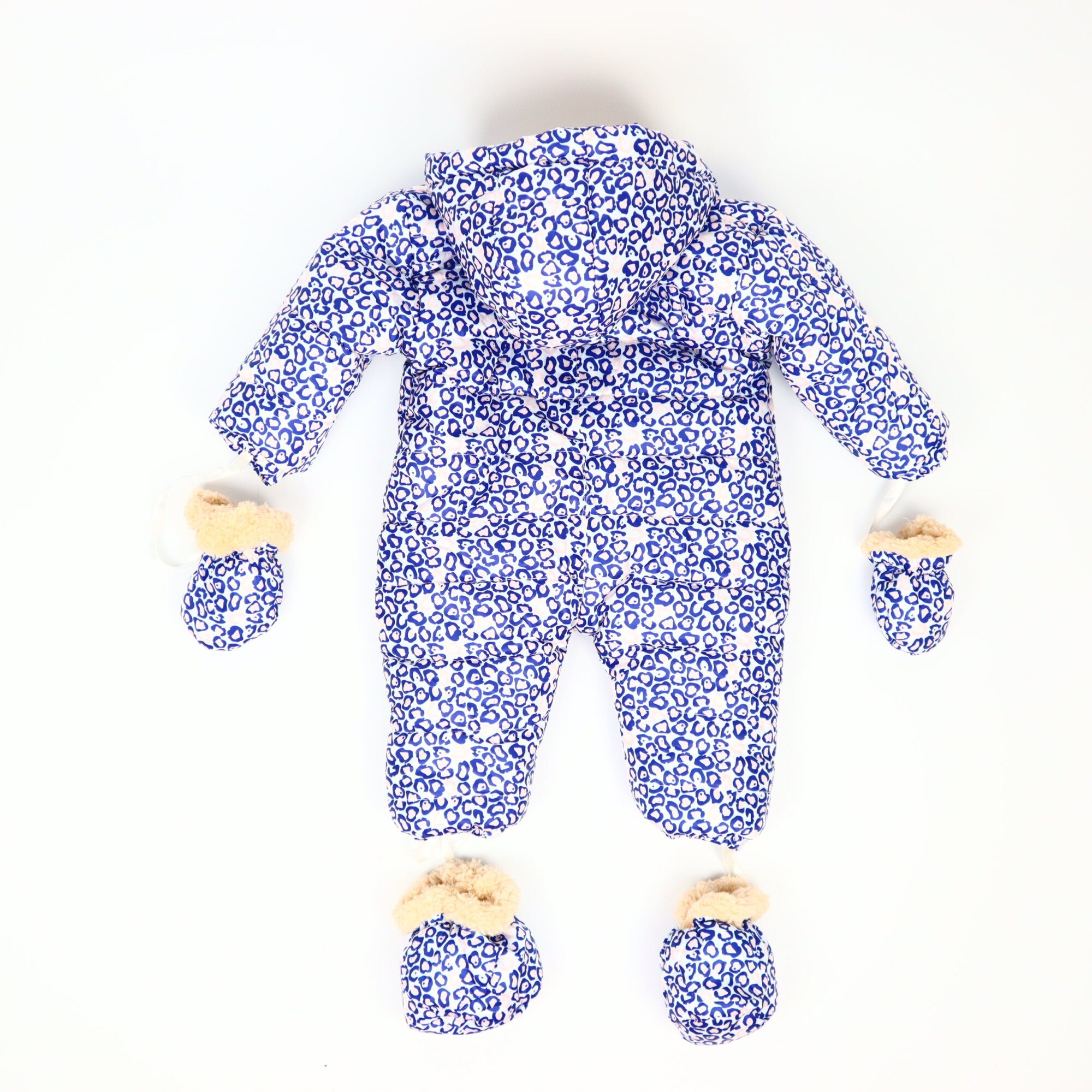 Combinezon MyKidsMag Leopard, Poliester, Albastru - 12-18 luni - eMAG.ro