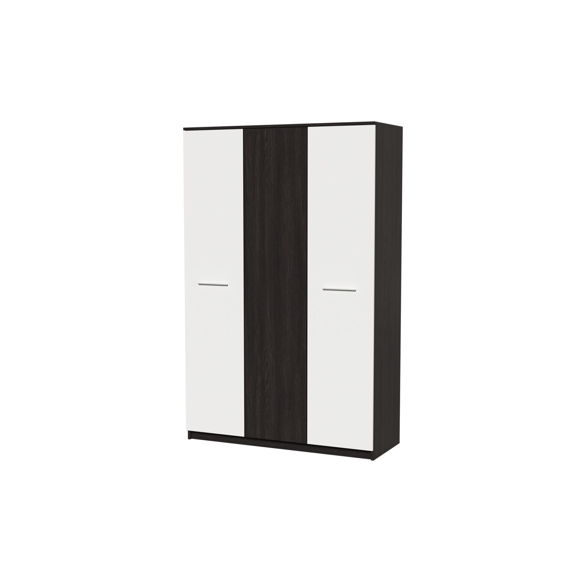 Dormitor Luiza 3U4P, culoare magia (wenge) / alb, cu pat standard 160 x ...