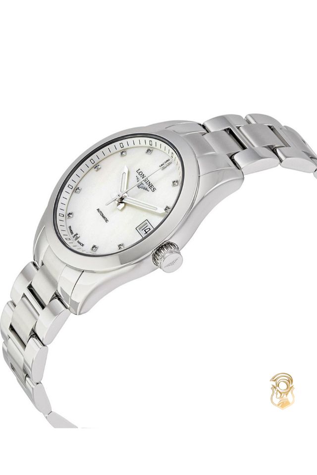 Ceas dama luxury cu diamante, Longines, automatic, 34 mm, L2.385.4.87.6 ...