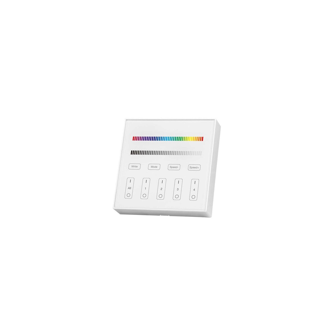 Smart RGB и бял контролер за led лента, 4 x зони, 2 AAA батерии, Wi-Fi ...
