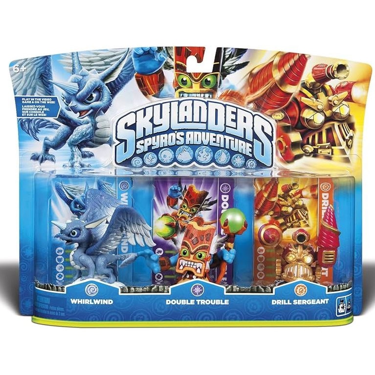 Set trei Figurine Skylanders Spyro's Adventure, Whirlwind, Double ...