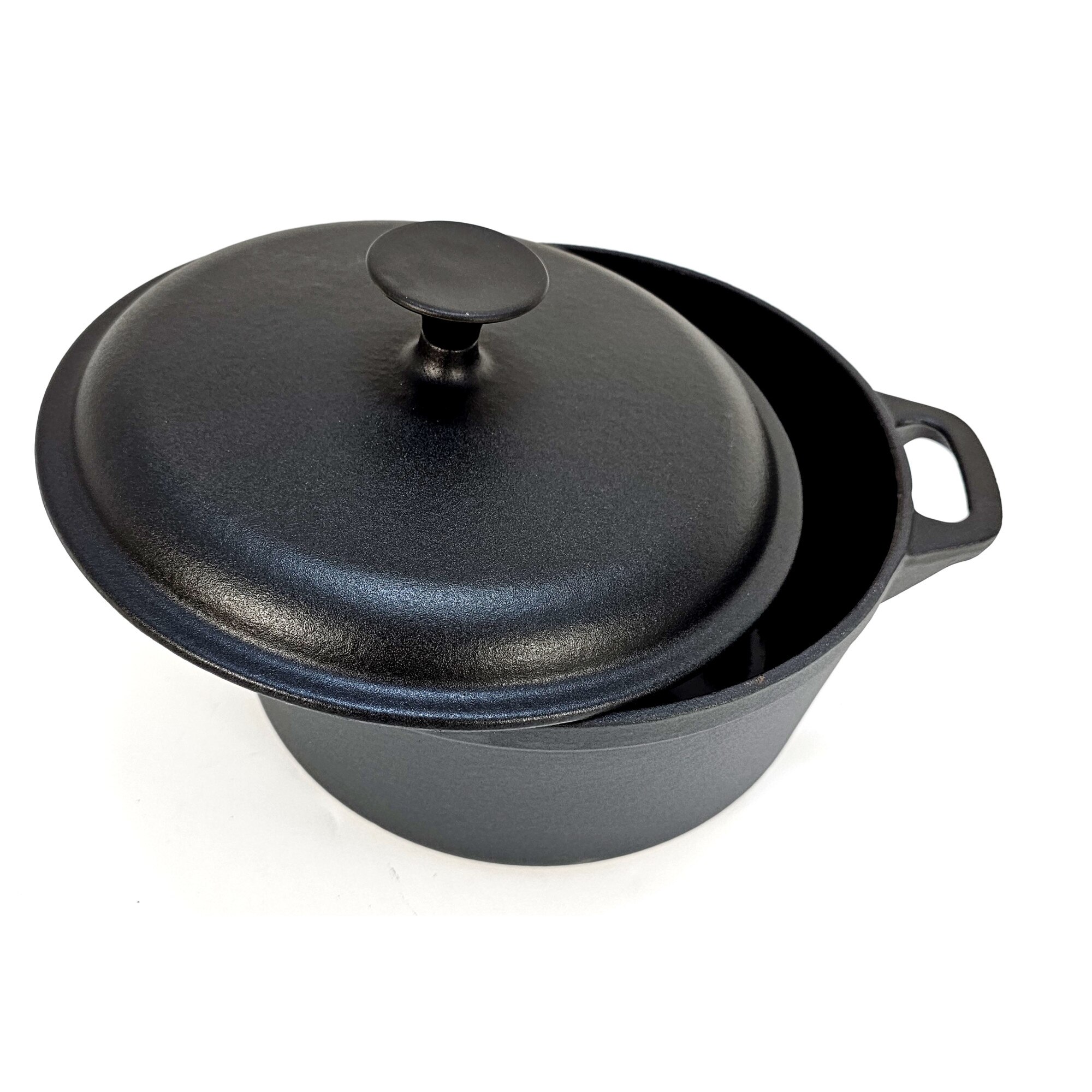 Oala din fonta, turnata, emailata, cu capac, capacitate 3.9 litri, 24 ...