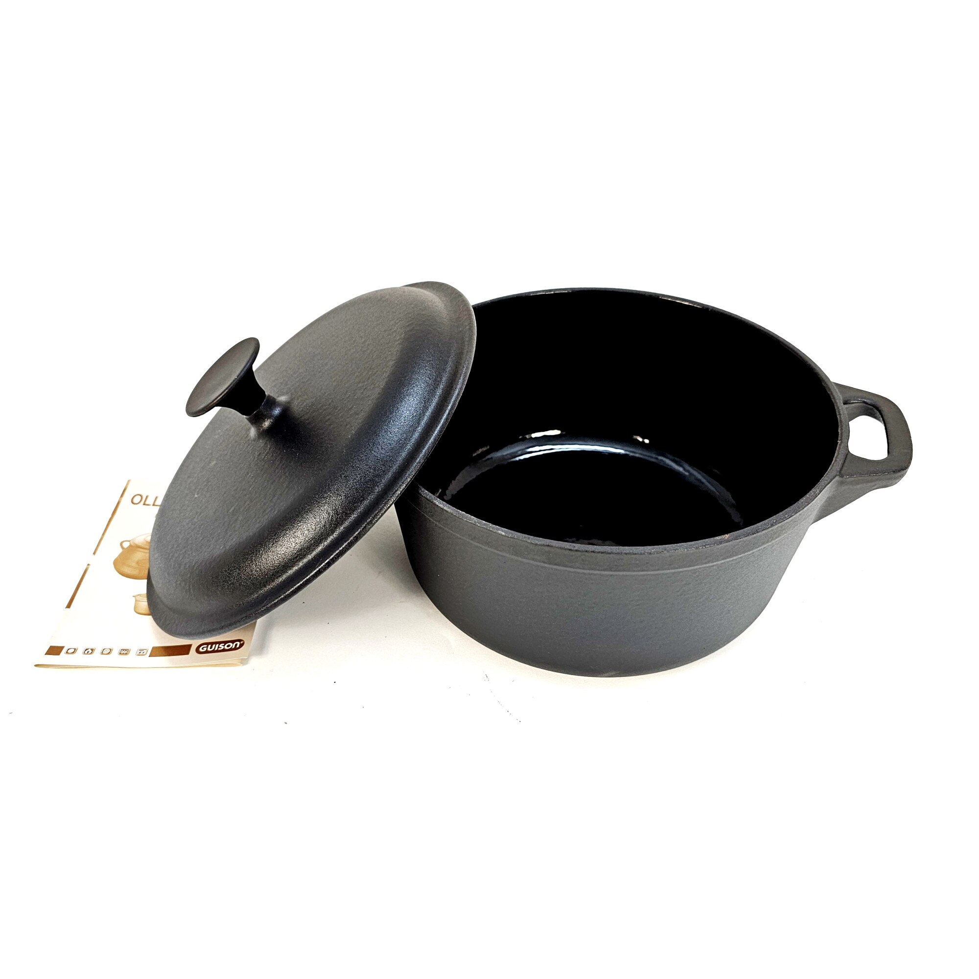 Oala din fonta, turnata, emailata, cu capac, capacitate 3.9 litri, 24 ...