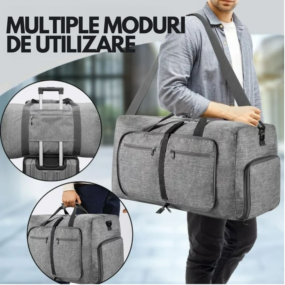 Geanta de Voiaj, Pliabila, 65 L, cu Compartiment pentru Pantofi ...