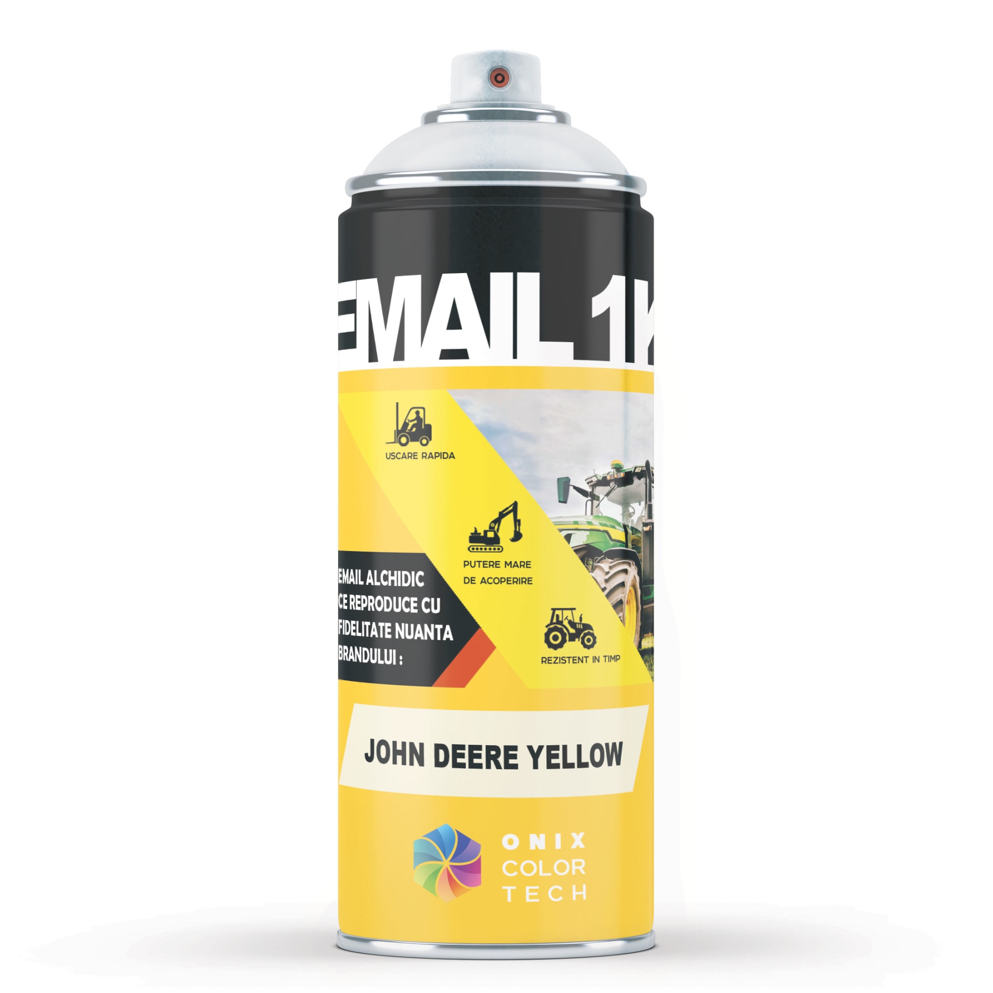 Sárga spray festék John Deere gépekhez, 400ml - eMAG.hu