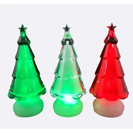 Set de 3 braduleti cu led Pom de Craciun Mini cu Stea Iluminata - eMAG.ro