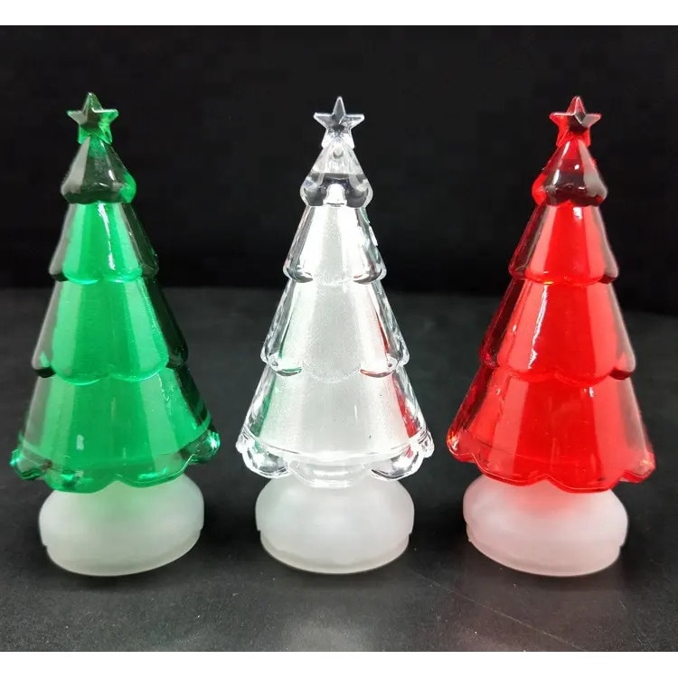 Set de 3 braduleti cu led Pom de Craciun Mini cu Stea Iluminata - eMAG.ro