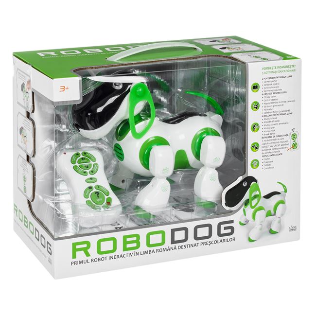 Jucarie Robot Educativ, Caine, Vorbeste in limba romana, cu Telecomanda ...