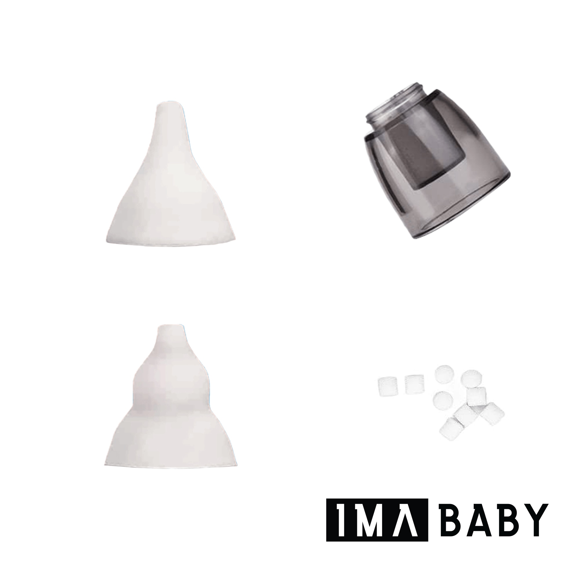 Комплект аксесоари за бебешката прахосмукачка IMA Baby Nazal, 2 ...