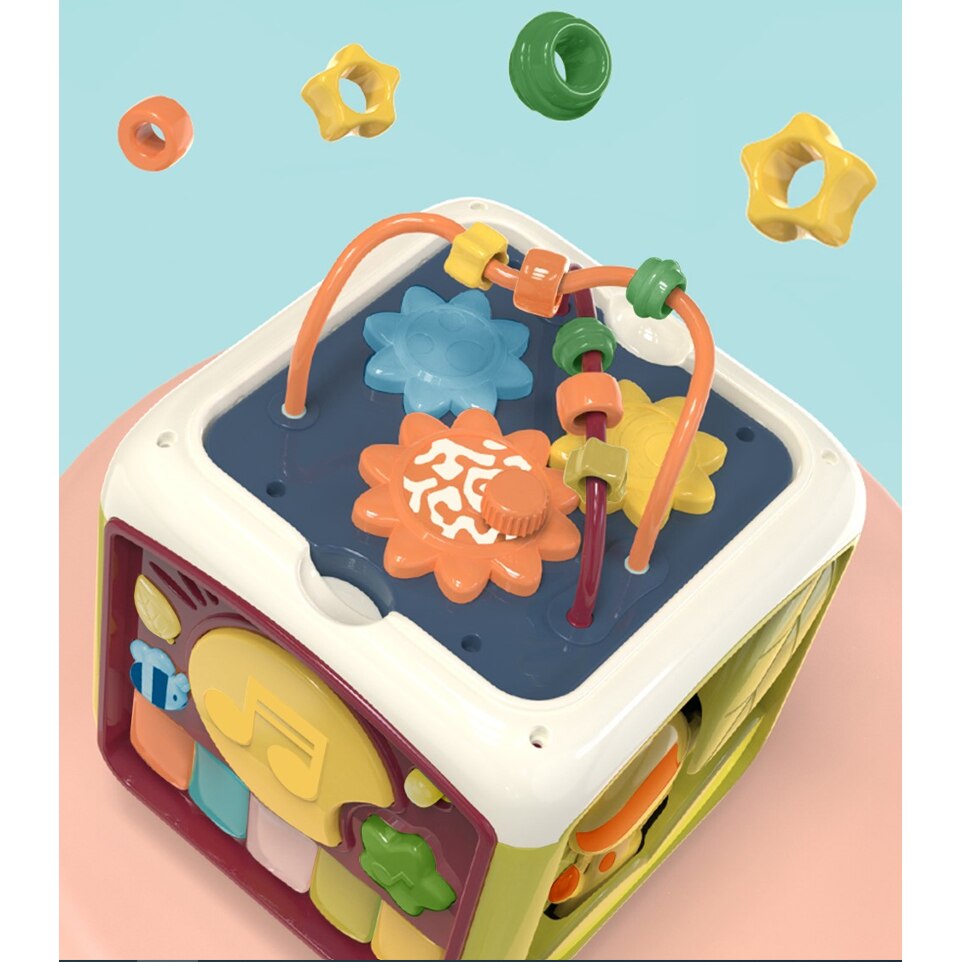 Cub interactiv 7 in 1 cu jucarii educative cu sunete si lumini ...
