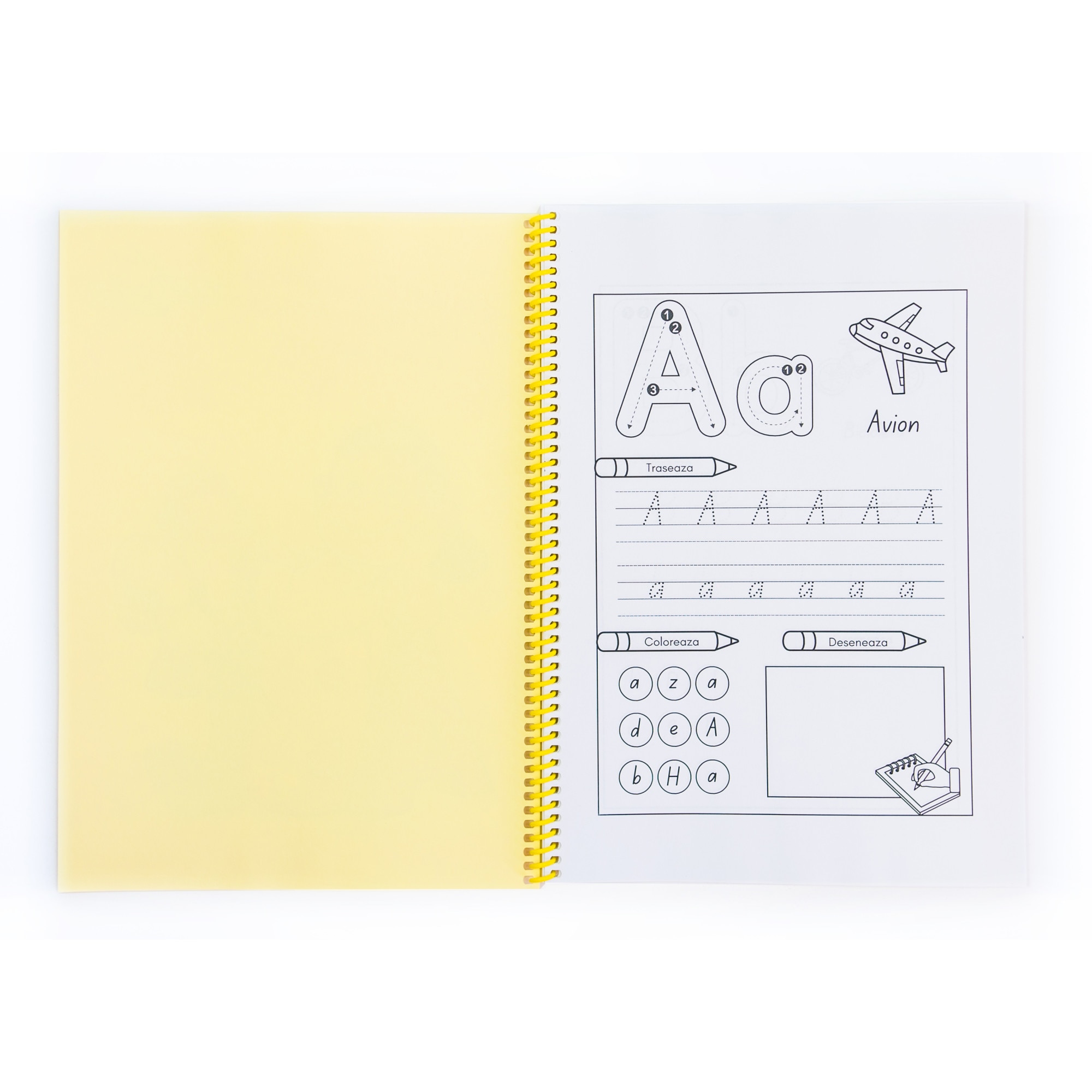 Carte educativa de colorat ABC, CopyBoom, 30 pagini - eMAG.ro