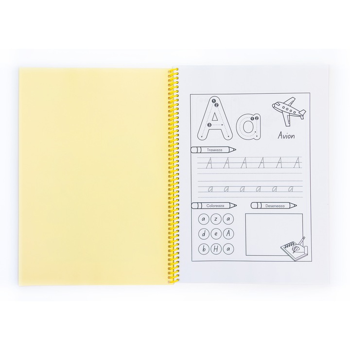 Carte educativa de colorat ABC, CopyBoom, 30 pagini - eMAG.ro