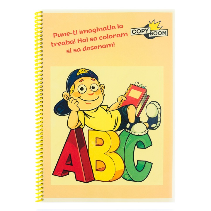 Carte educativa de colorat ABC, CopyBoom, 30 pagini - eMAG.ro