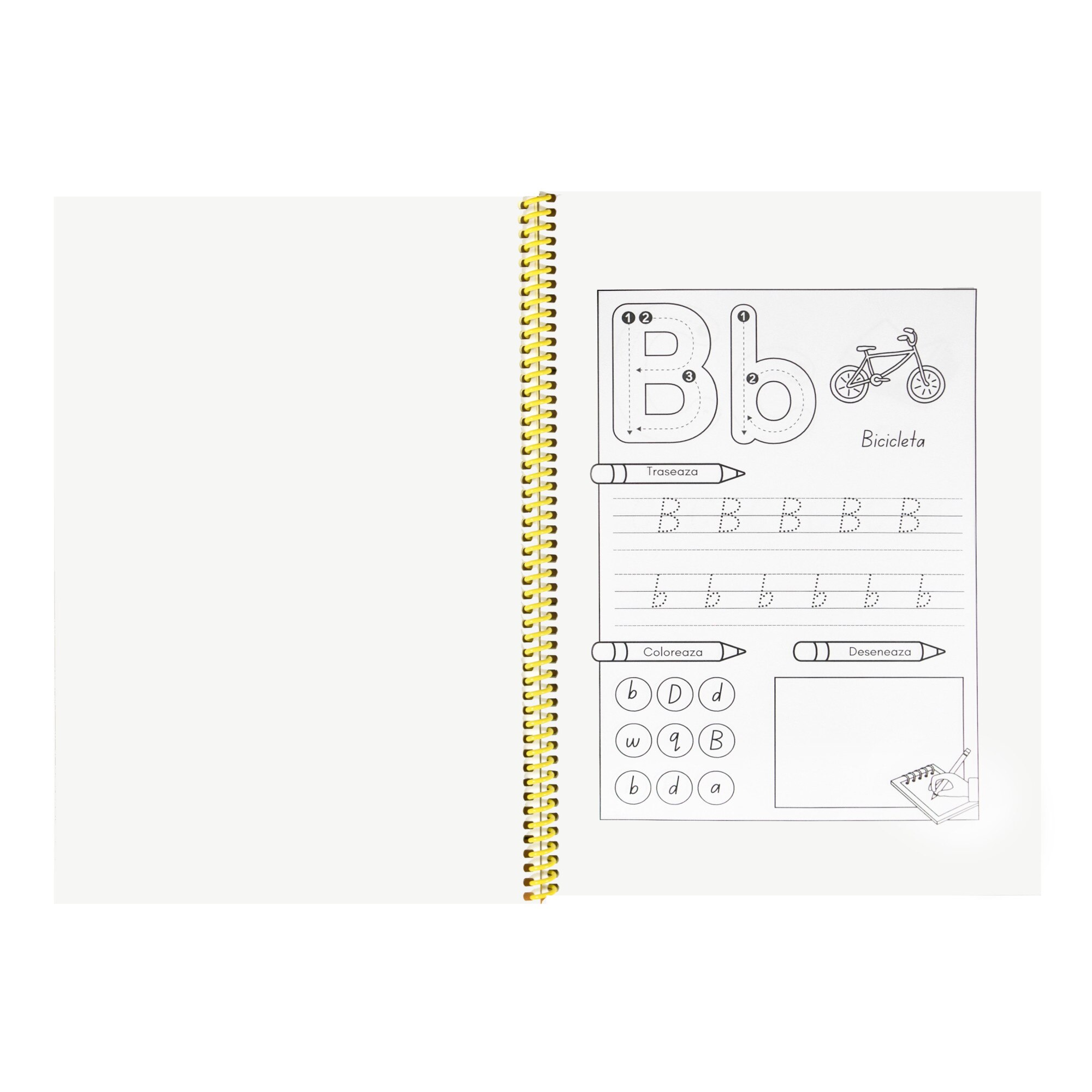 Carte educativa de colorat ABC, CopyBoom, 30 pagini - eMAG.ro