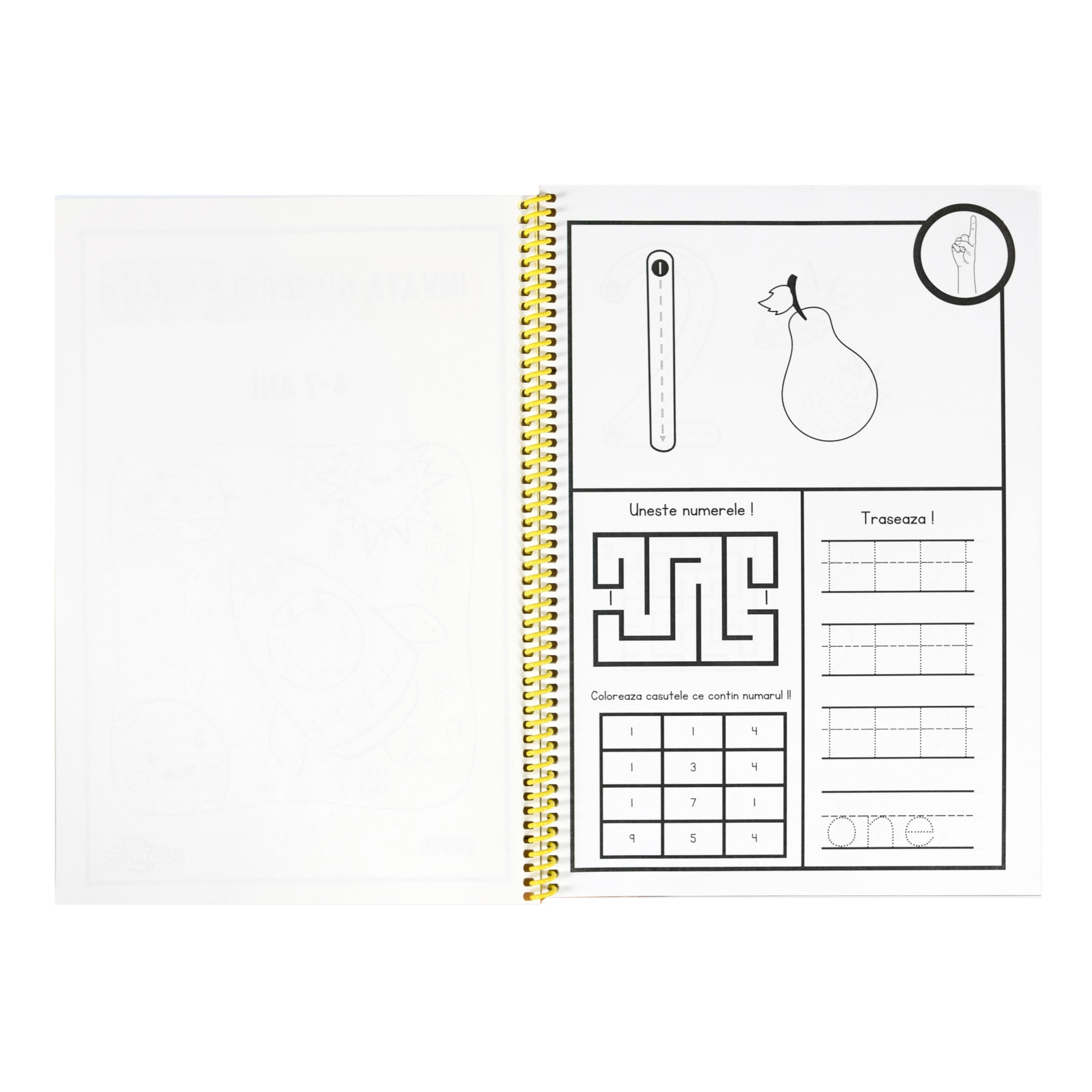 Carte Educativa de Colorat, Invata numerele usor, CopyBoom, 12 pagini ...