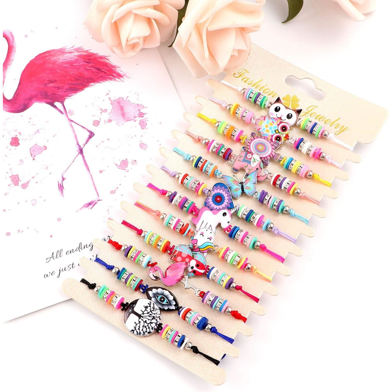 Set 12 Bratari pentru copii, Changdi, Multicolor - eMAG.ro