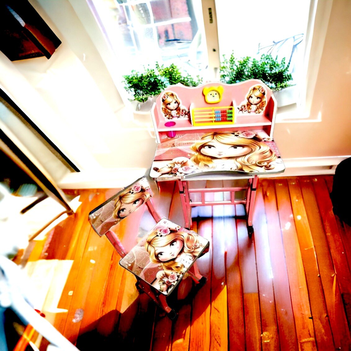 Set mobilier pentru camera copii, 2 birouri cu scaune ergonomice ...