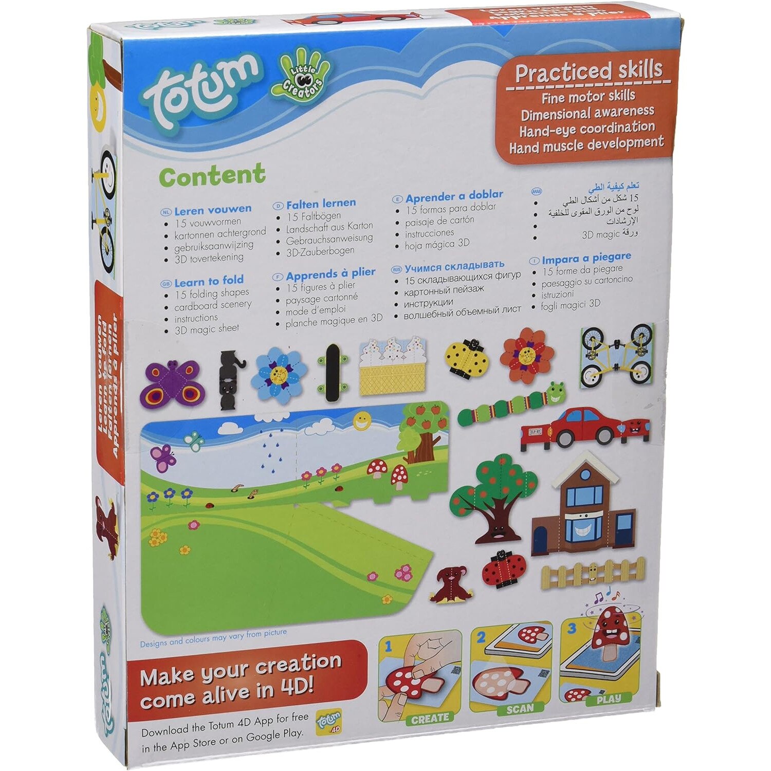 Set creativ, Totum, Model de hartie DIY, Peisaj - eMAG.ro