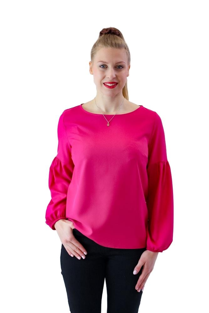 Bluza eleganta dama, Blue, Viscoza, Roz, 46 - eMAG.ro