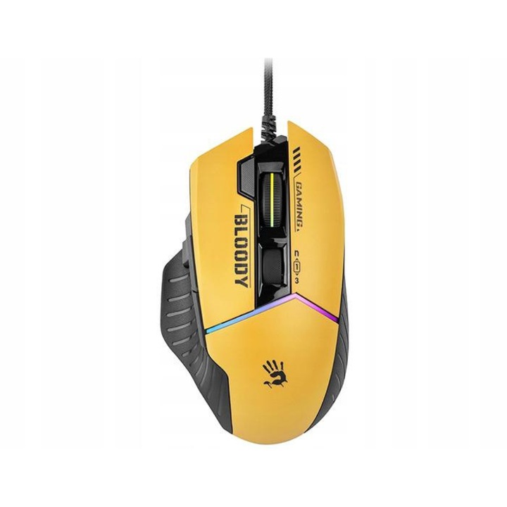 Mouse cu fir, A4TECH Bloody W95 Max, 12000 DPI, Iluminare RGB, eSport ...