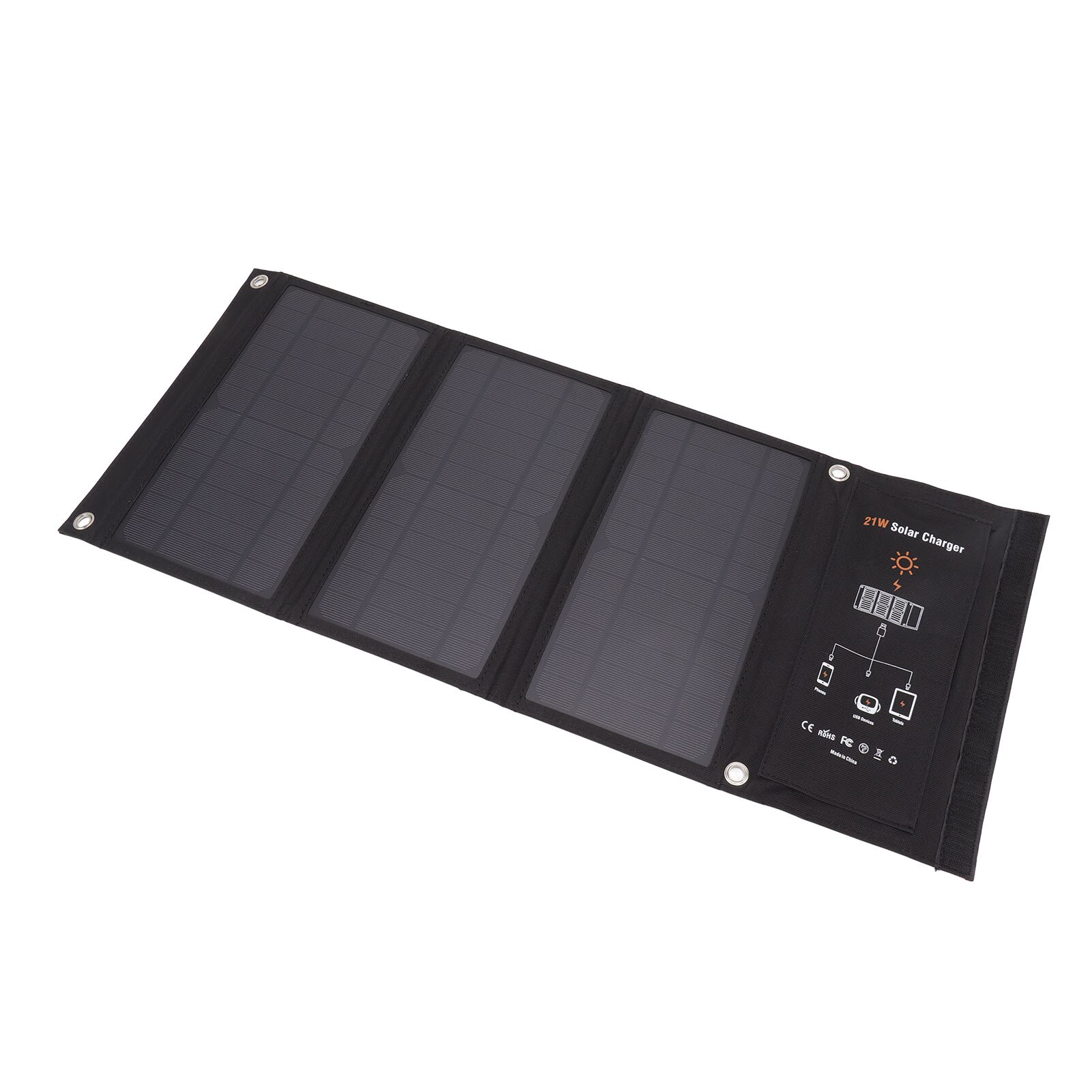 Panou solar pliabil KkvoGmle, 21 W, USB, Negru - eMAG.ro