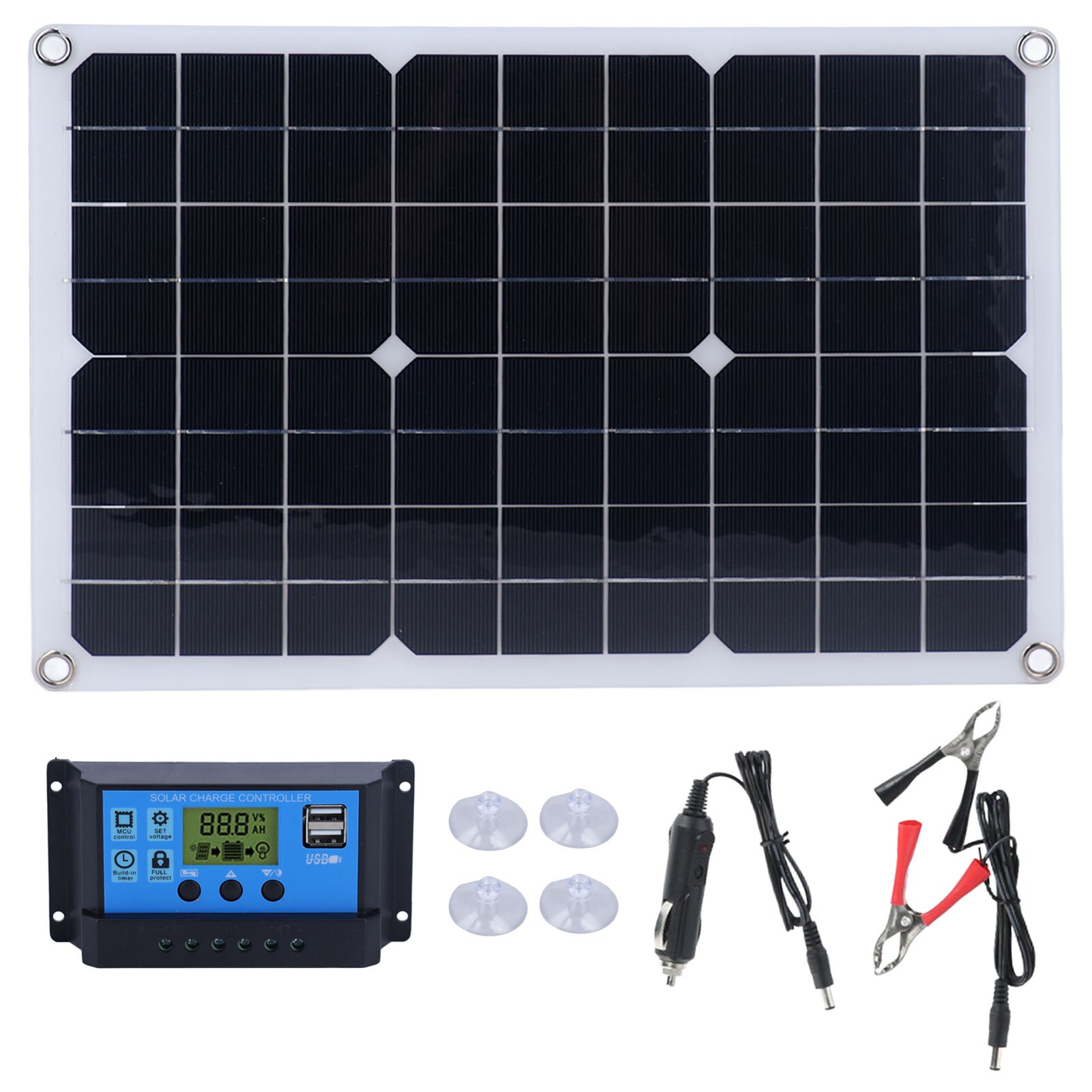 Panou solar KkvoGmle, 50W, 18V, Monocristalin - eMAG.ro