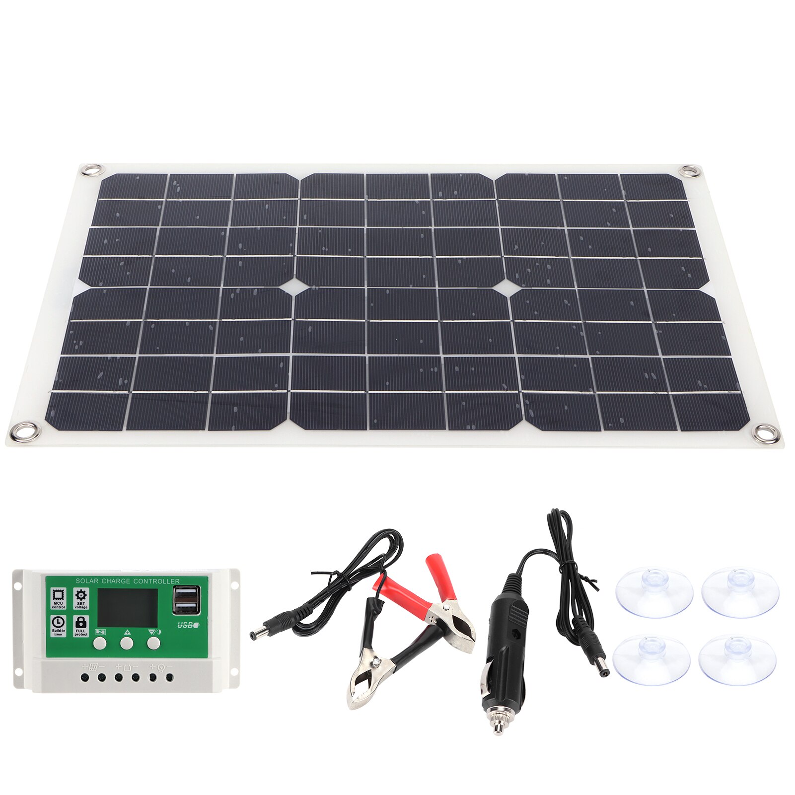 Kit panou solar KkvoGmle, 20W, Controler, Monocristalin - eMAG.ro