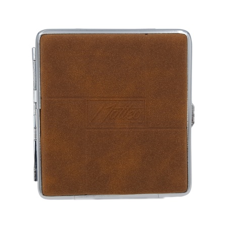 Tabachera, Pentru 20 de tigari, Maro, Argintiu - eMAG.ro